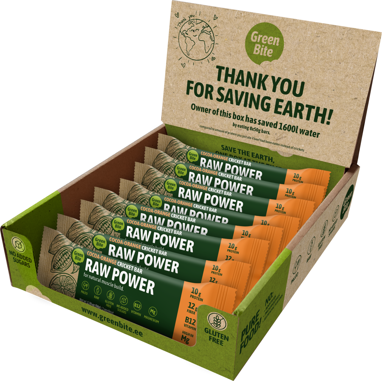 Raw Power Cricket bar – Greenbite